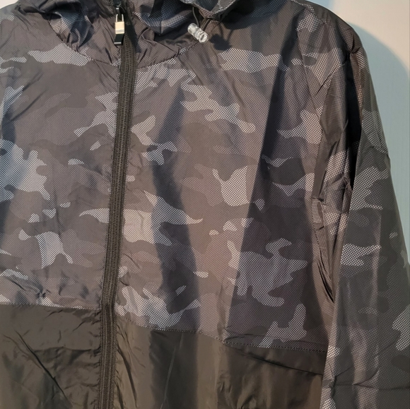 Jackets & Coats | Mens Black Camo Windbreaker Brand New | Poshmark